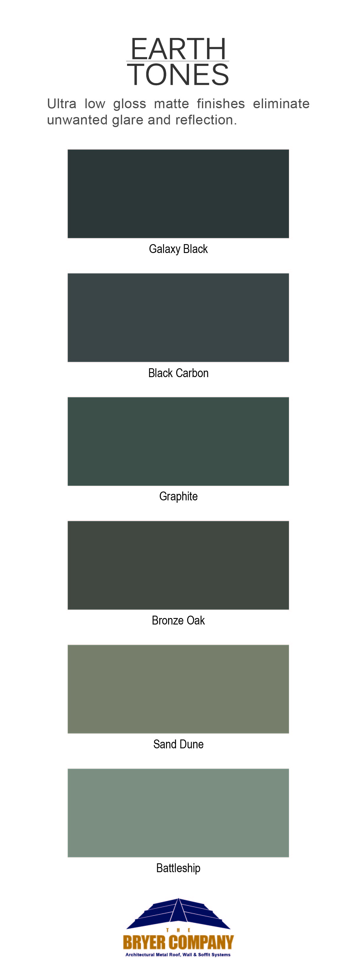 The Bryer Company | Colors & Paint Systems | Earth Tones
